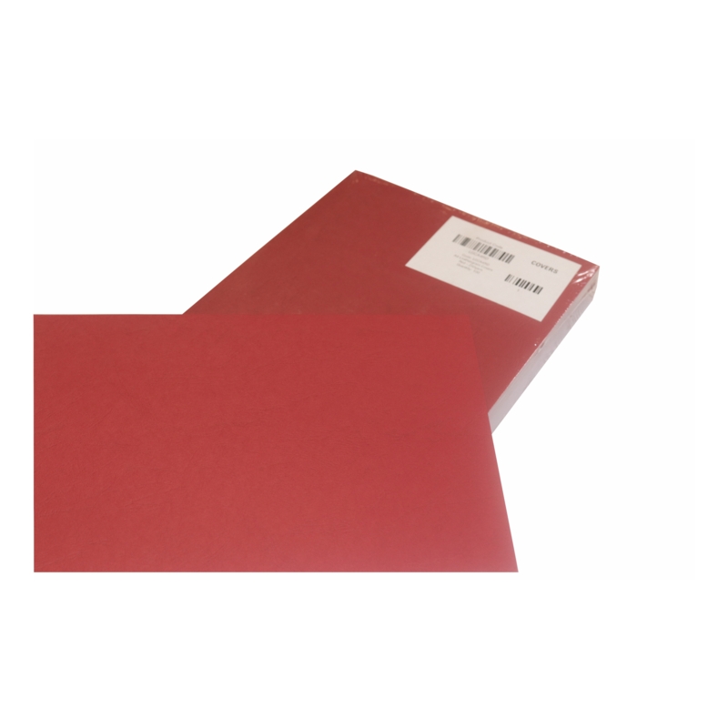 COVERS RED LEATHERBOARD A4 250GSM 100 PER PACK - Duplo Supplies